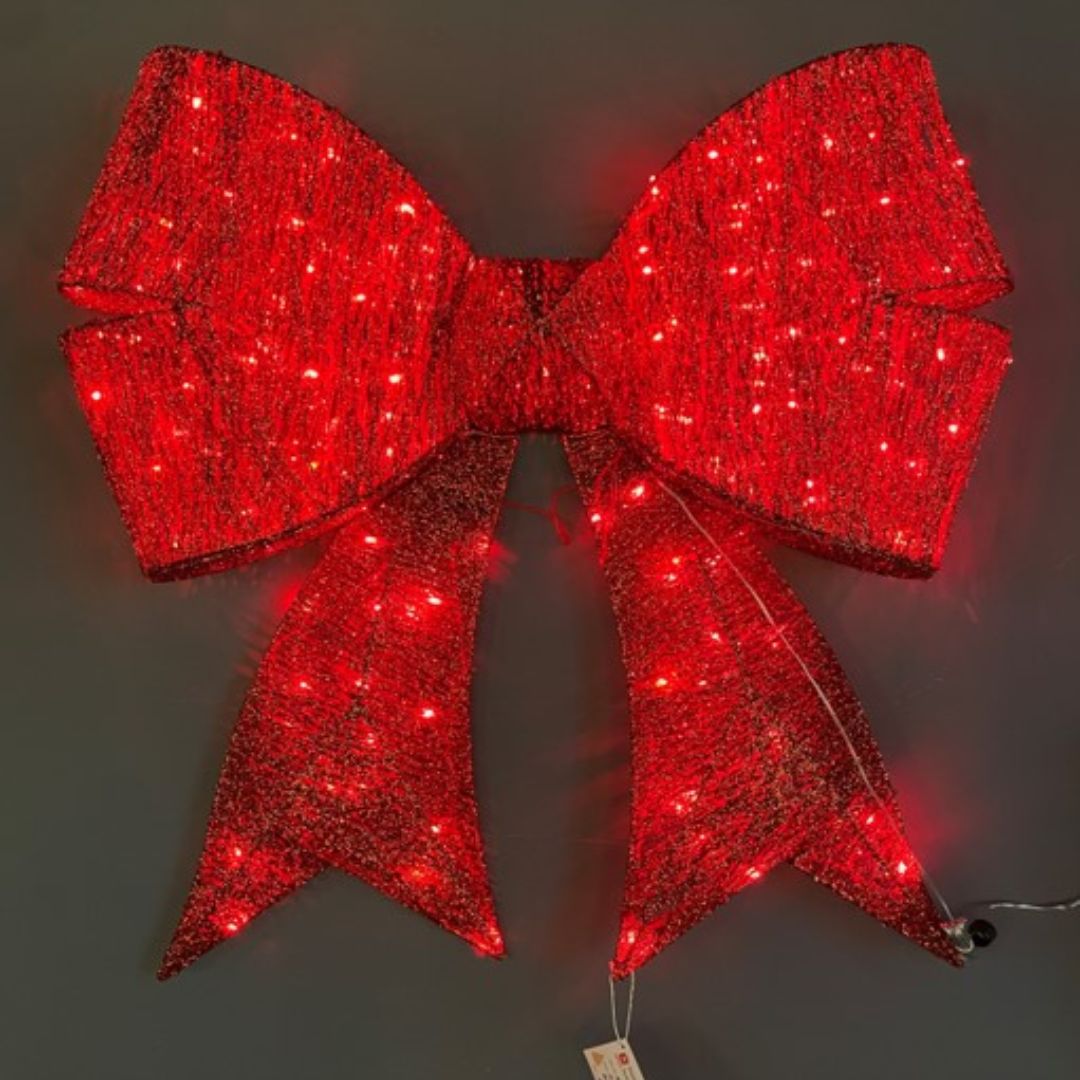 Christmas Red LED Bow Decoration – McGaugh’s Gardening Complex