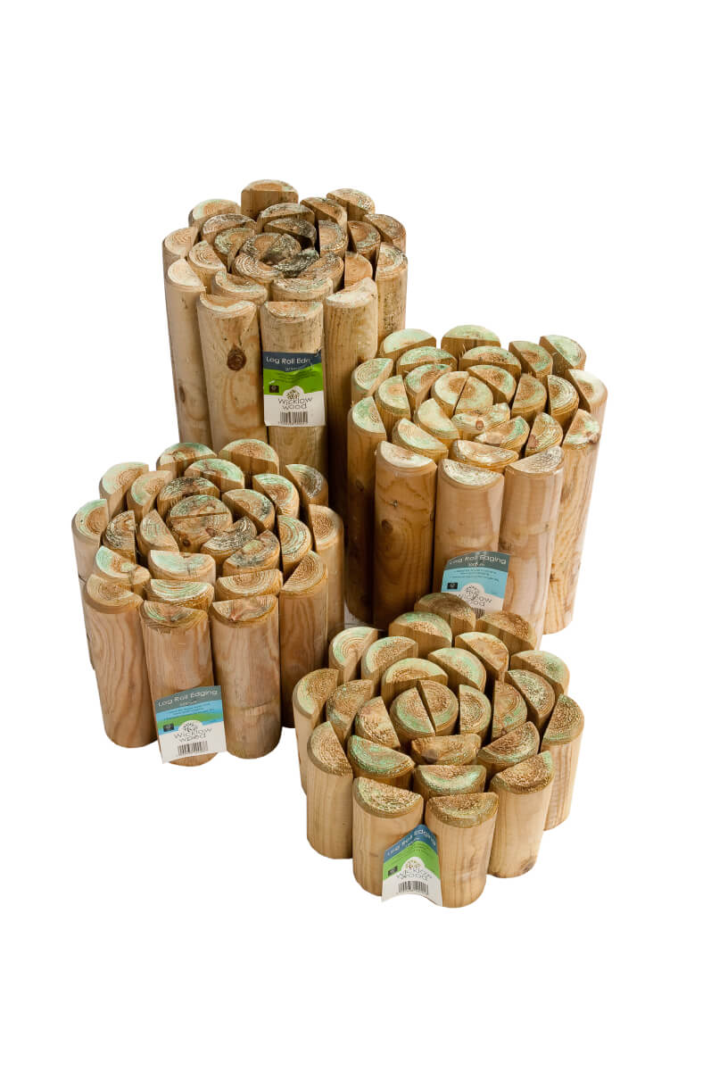 12" Wooden Log Roll – McGaugh’s Gardening Complex