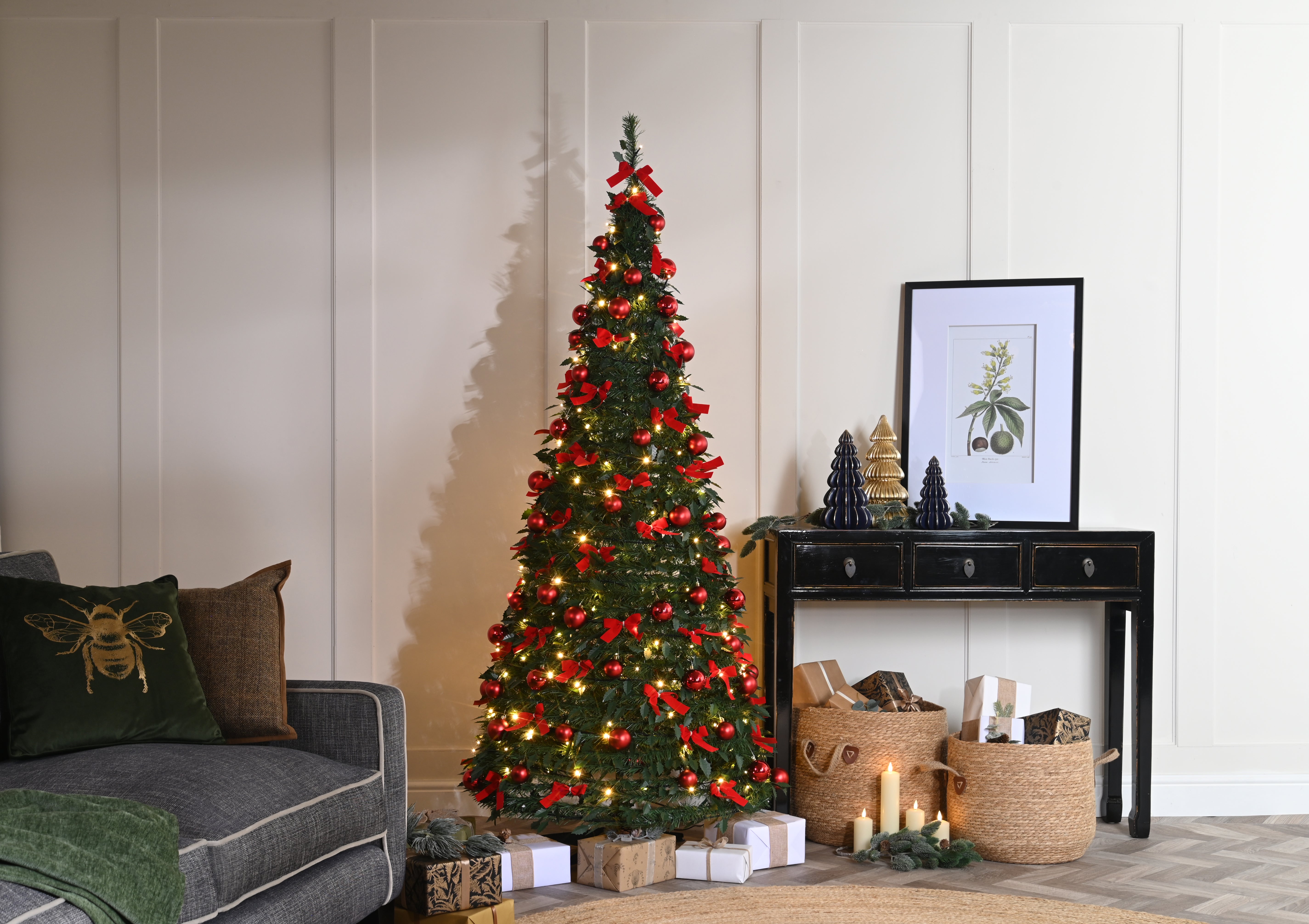 Prelit Pop Up Red Bow Christmas Tree 150cm – McGaugh’s Gardening Complex