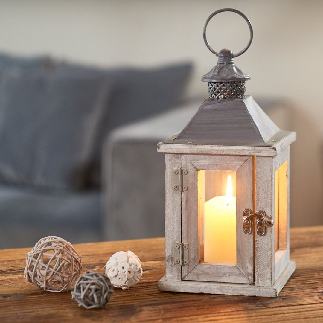 Wooden Lantern Stella 25cm – McGaugh’s Gardening Complex